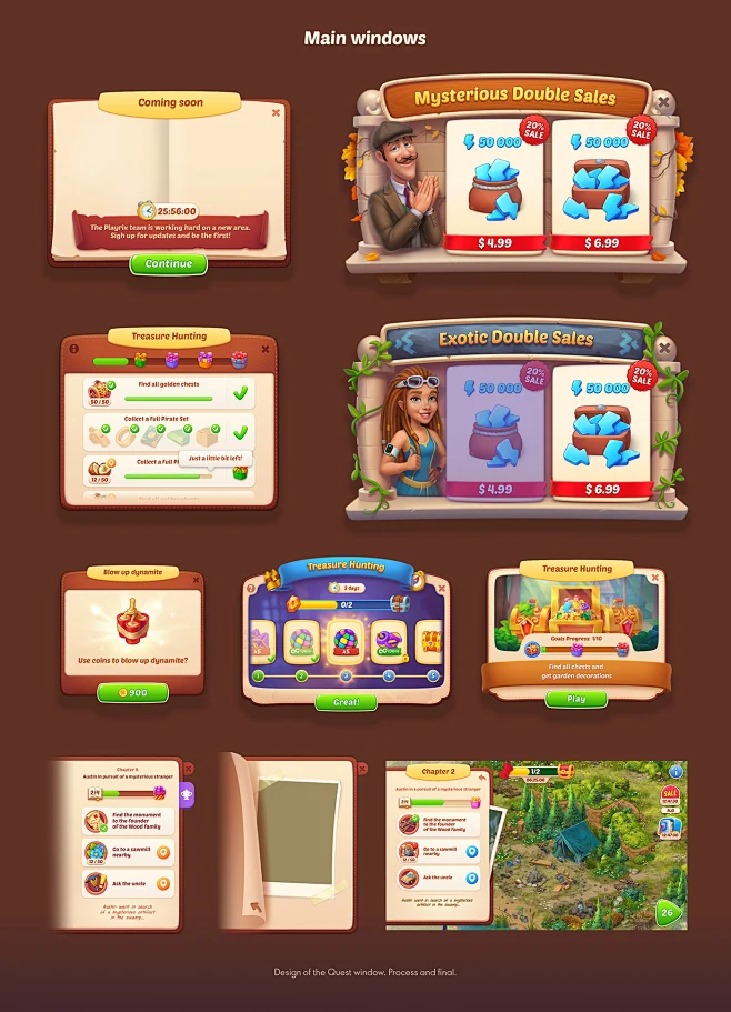 game Games Games UI Games UI Design homescapes playrix UI ui ux UI UX ...
