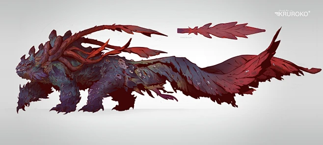 Creature designs-花瓣网