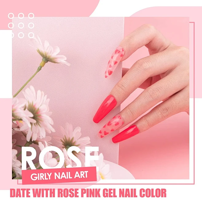 Amazon.com : GELLEN Gel Nail Polish Kit - 6 Colors Tulip Pinks Series ...