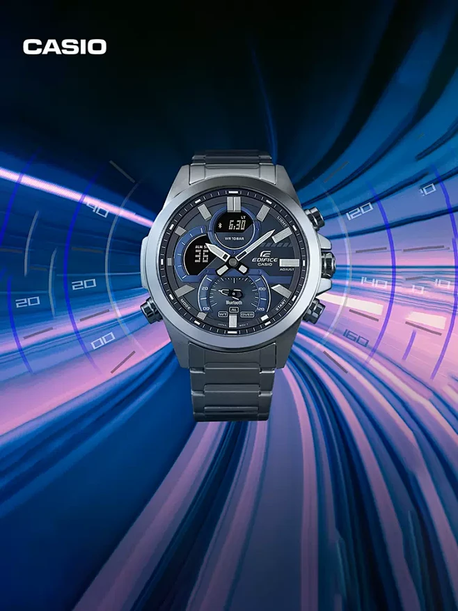 casio旗舰店ECB-30防水时尚商务手表男表卡西欧官方正品EDIFICE-tmall.com天猫-花瓣网