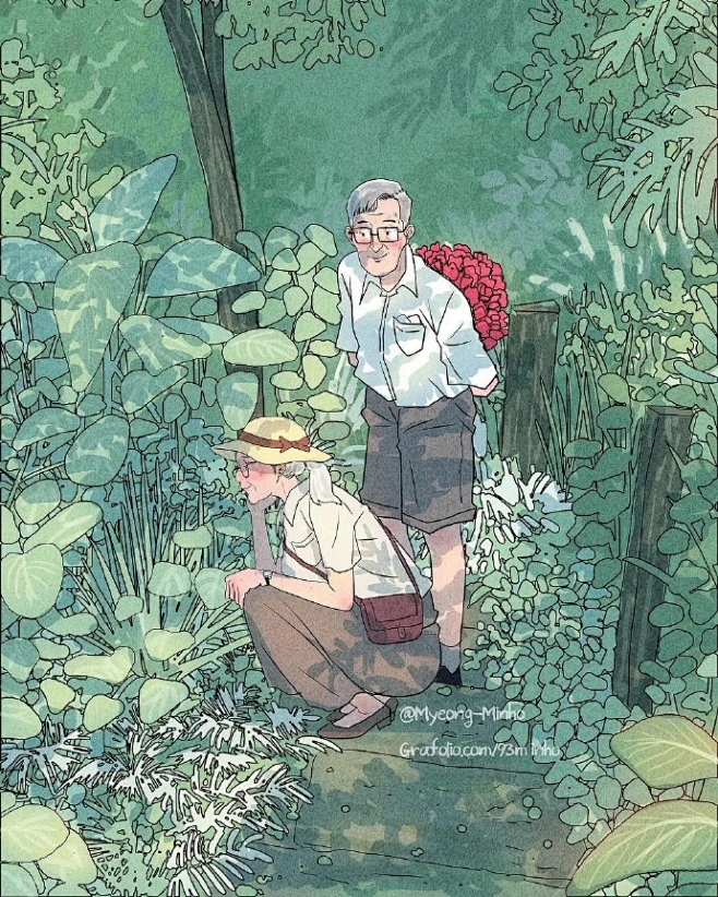 韩国插画师 Myeong Minho -花瓣网