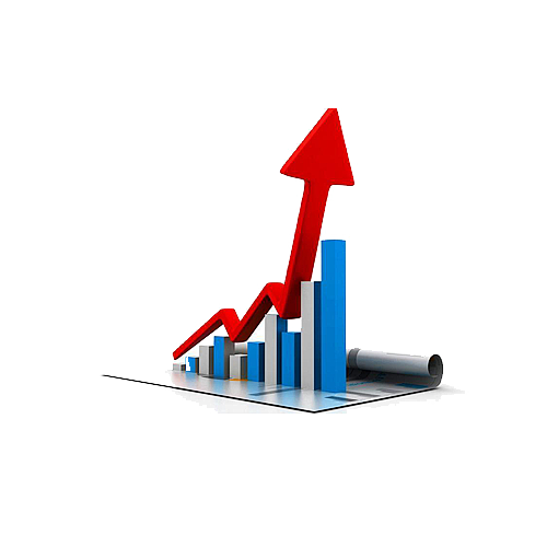 业绩提升 业务提升3d图标插画素材