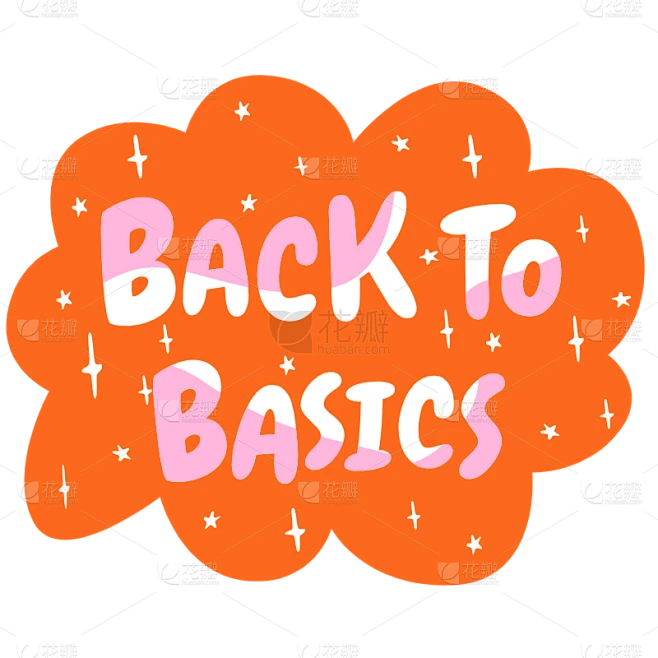 Retro Colorful Text Sticker素材-花瓣网