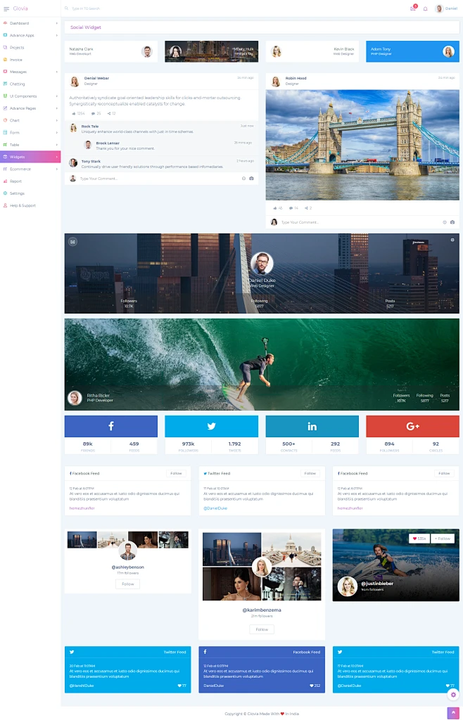 Glovia - Responsive Bootstrap 4 Admin, Dashboard & Project Management ...