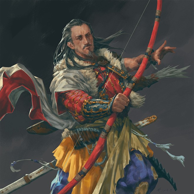 中国风男性角色原画中国风写实角色原画来自cgbook.cn (1261)