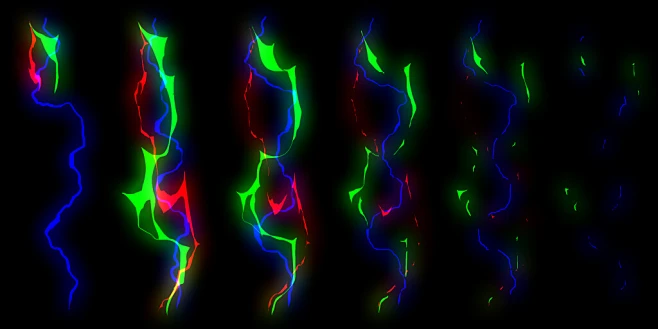 UE5 2D VFX - Lightning Flipbook-花瓣网