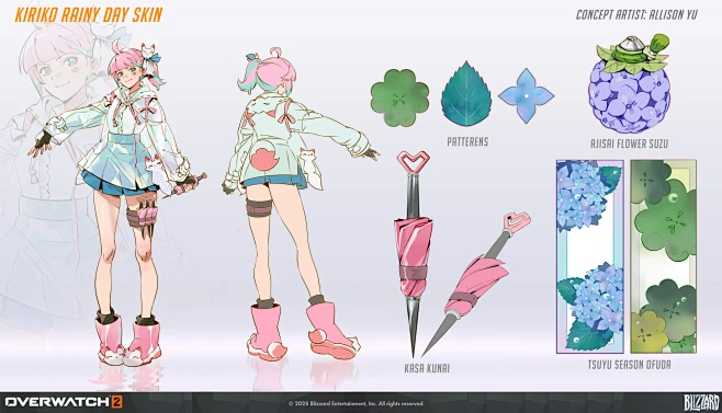 Overwatch 2 Kiriko Rainy Day Skin-花瓣网