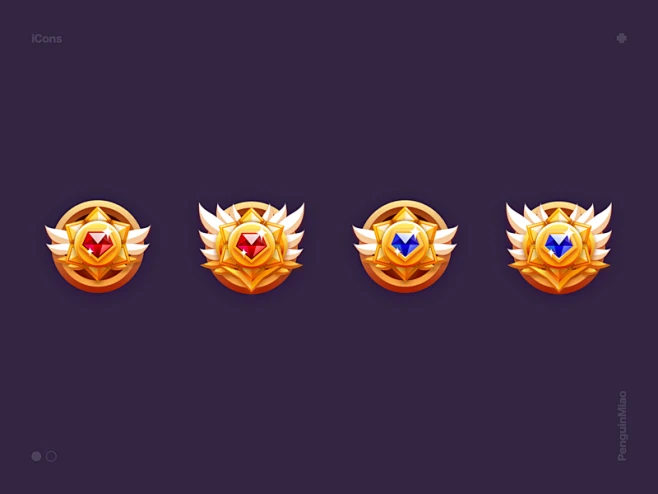 Some Badges badge game design icon-花瓣网
