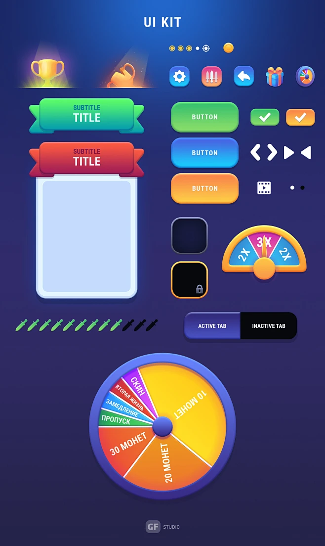 Game UI art-花瓣网