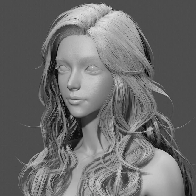 wave hair, Shin JeongHo : I made a new hair and face by referring to ...