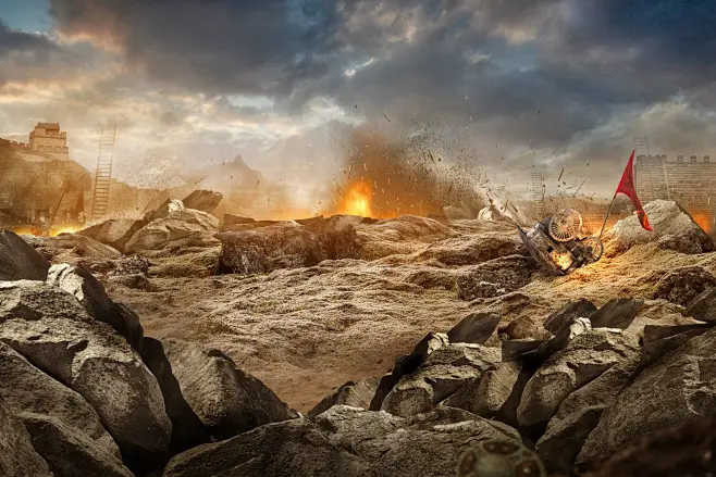 废土场景原画废土气氛图来自cgbook.cn (1461)-花瓣网