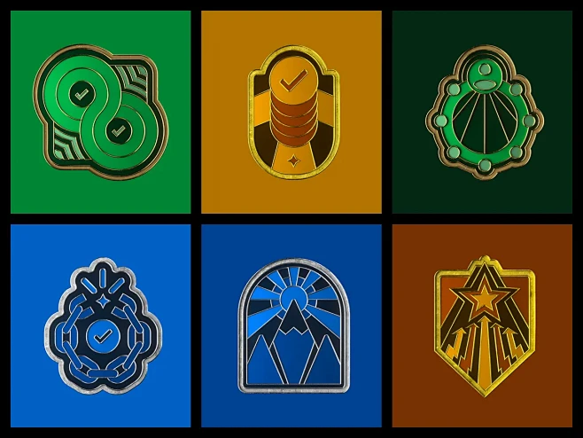 3D achievement badges achievement achievements app achievements badge ...