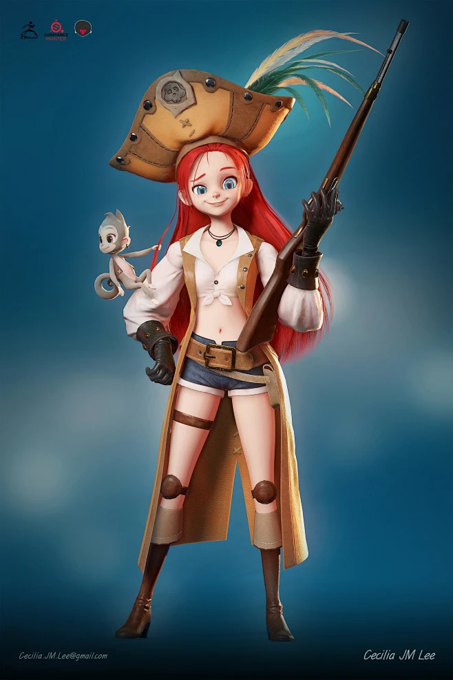 ArtStation - Pirate Katrina, Cecilia Lee-花瓣网