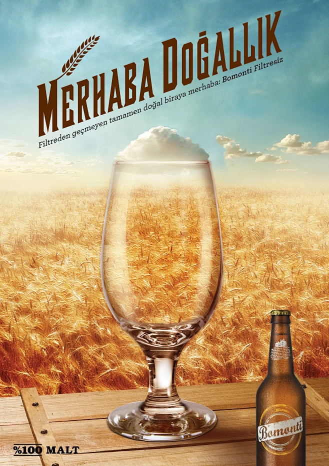 Bomonti Unfiltered : Print Ad for Bomonti Unfiltered-花瓣网