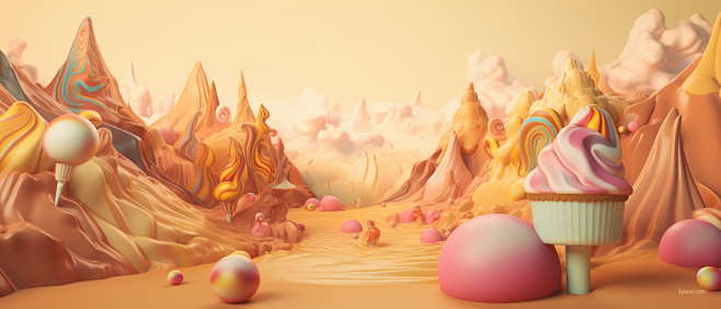 Midjourney_Prompts__bfbfbfbf_3d_candy_and_ice_cream_caramel_on_top ...