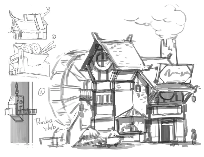 2017081101#小场景#房屋#草稿#Pandea_work#-花瓣网