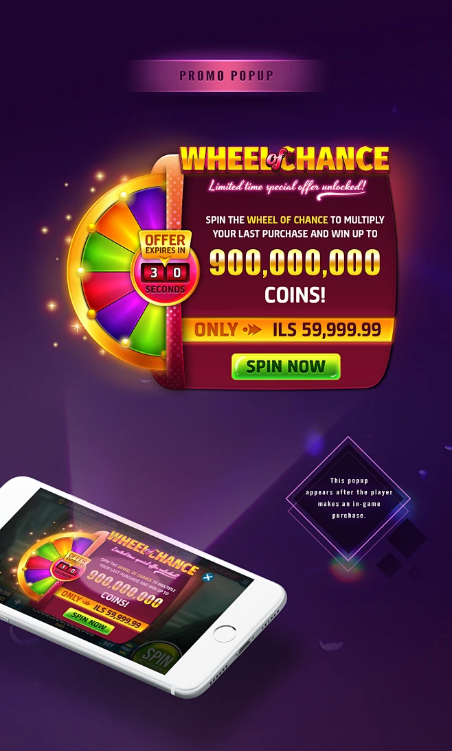 Wheel of Chance : Designed the UI of the Wheel of Chance scene for ...