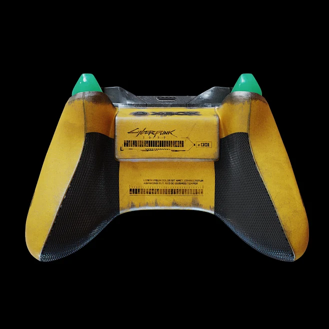 colors controller cyberpunk 2077 fanart Gaming Video Games xbox xbox one yellow-花瓣网