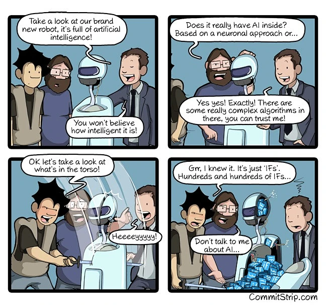 AI inside | CommitStrip-花瓣网