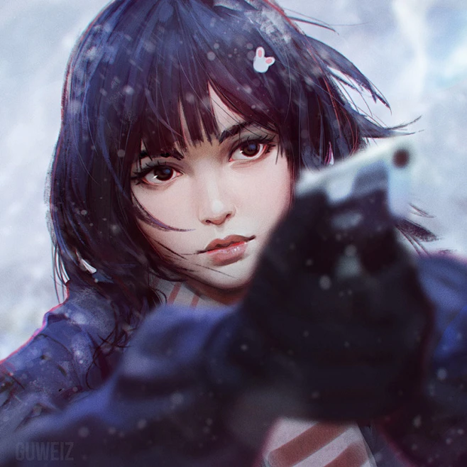 GUWEIZ,artist,art девушка,красивые картинки-花瓣网
