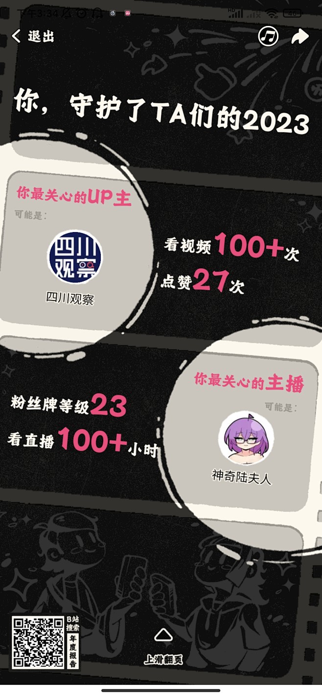 H5 2023年度报告 bilibili 插画