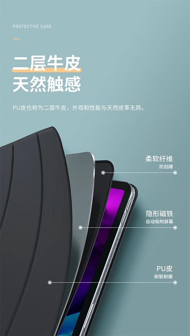 倍思适用于iPadPro保护套2020新款ipadair4苹果pro11寸平板全新2018超薄12.9壳磁吸双面夹air4防摔pencil全包 ...