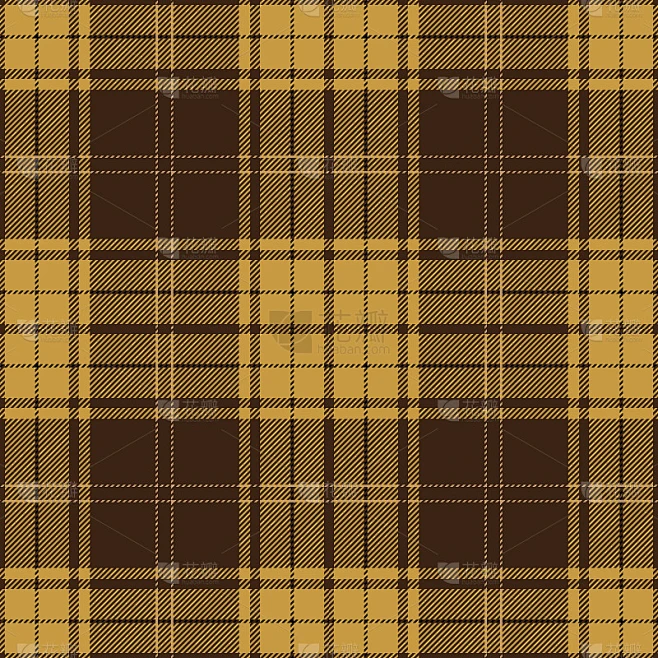 Yellow And Brown Tartan Plaid Seamless Pattern Bac素材-花瓣网