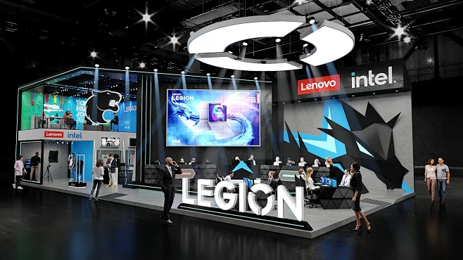 Lenovo BGs Gaming furia Gamer Exhibition Design Stand estande booth ...