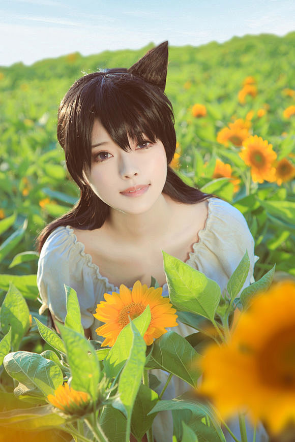 【COS】毛利兰·ED34·光 你是向日葵追随的阳光_柯南吧_百度贴吧