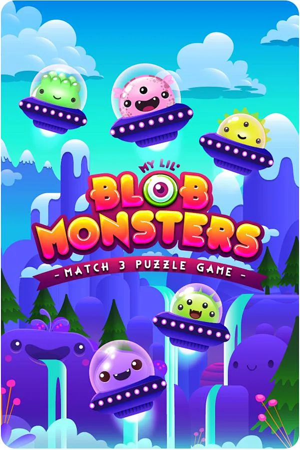 Blob Monsters iOS game on Behance-花瓣网