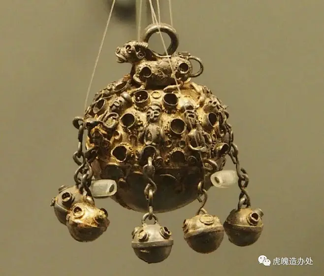 北京八宝山西晋幽州刺史王浚妻华芳墓出土银铃 花瓣网 3598
