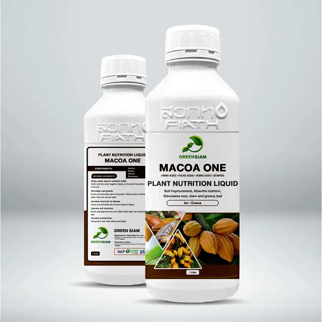 Macoa一种有机液体肥料，用于植物营养腐殖质氨基黄腐酸海藻，用于农业和可可生产 - Buy Organic Liquid ...