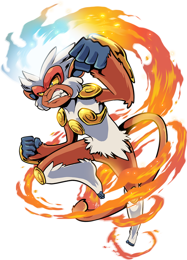 Infernape Used Flare Blitz by TamarinFrog on DeviantArt