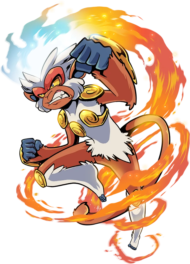 Infernape Used Flare Blitz by TamarinFrog on DeviantArt-花瓣网