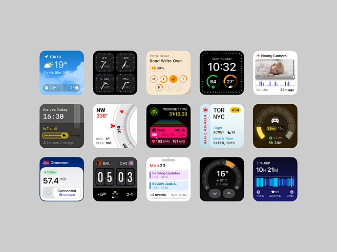 Widgets by Yevhen Yurchuk on Dribbble-花瓣网