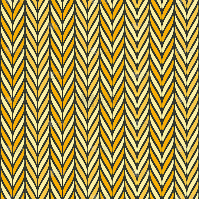 Seamless vector zigzag pattern with check mark orn