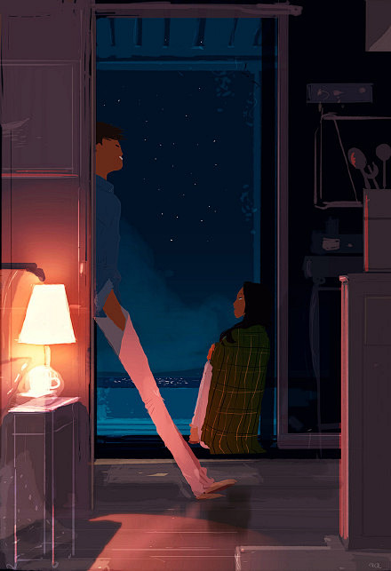 [美国插画师 Pascal Campion] 简洁浪漫的色彩