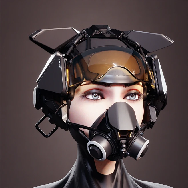 Pilot Helmet: Dog Head, wanoco 4D : I designed a canis-like helmet for ...