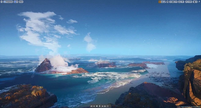 UE4 Ambient VFX Study 01: Ocean Shore, Tyler Smith : UE4 Ambient VFX Study 01: Ocean Shore by ...