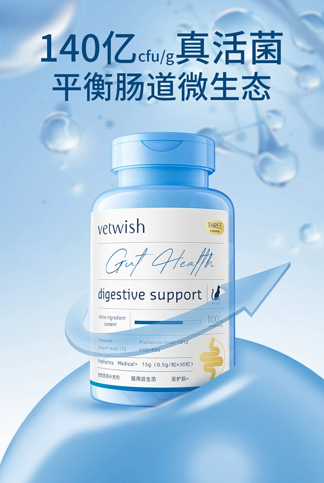 vetwish布拉迪酵母猫咪狗狗益生菌调理肠胃软便拉稀宠物专用-tmall.com天猫-花瓣网
