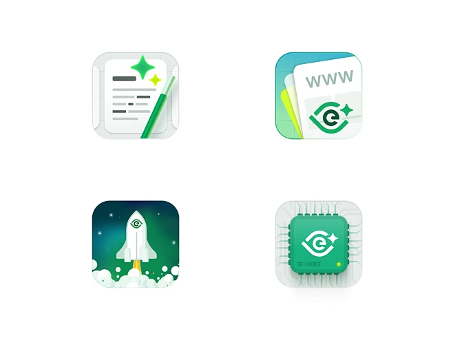 Some freshly baked Figma icons I did for an SEO platform-花瓣网