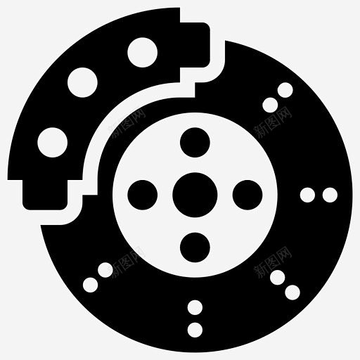 刹车盘汽车汽车配件 UI图标 设计图片 免费下载 页面网页 平面电商 创意素材