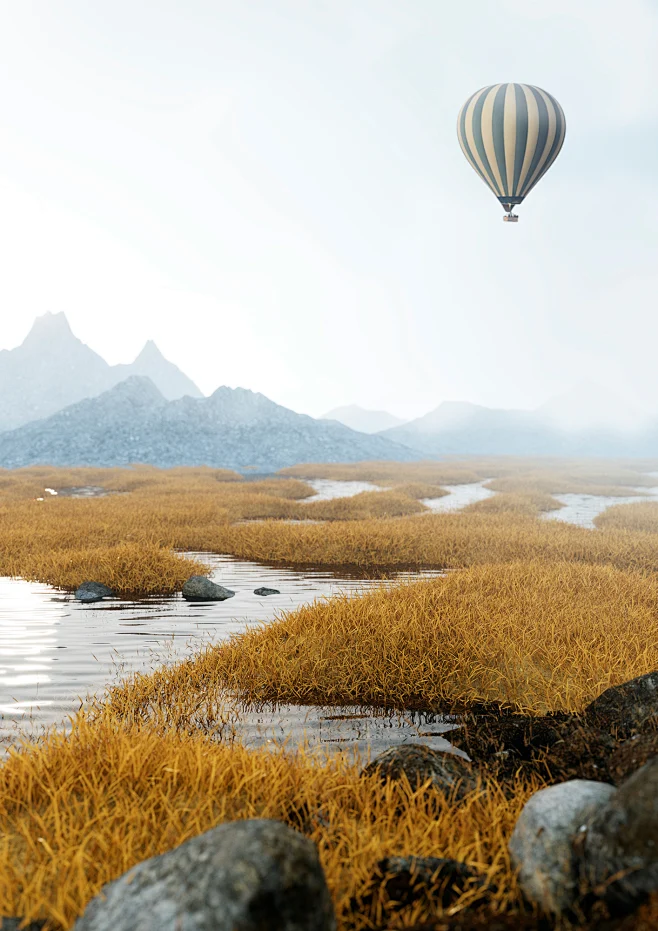 3dart art ArtDirection Dreamspace illusion ILLUSTRATION Landscape ...