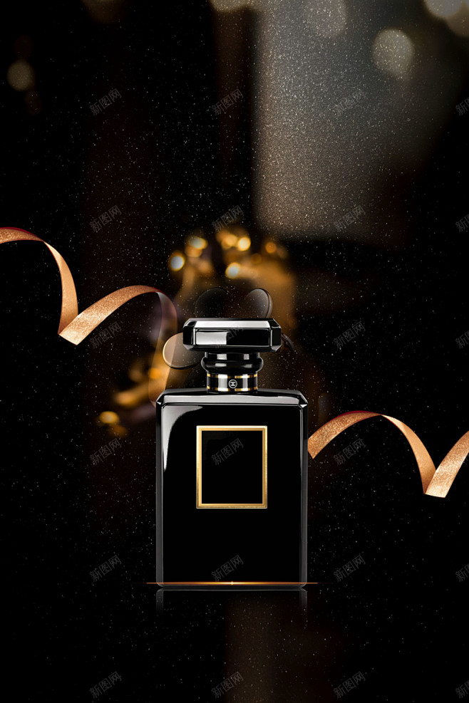 黑色神秘简约时尚香水海报背景高清素材 主导爱情 女士香水 小黑瓶 法国香水 自由奔放 释放当代女性的性感魅力 香奈儿 香水海报 黑色奢华 背景 设计图片 免费下载 页面网页 平面电商 创意素材