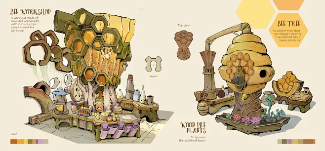 This may contain: the concept art for an animated movie is shown in ...