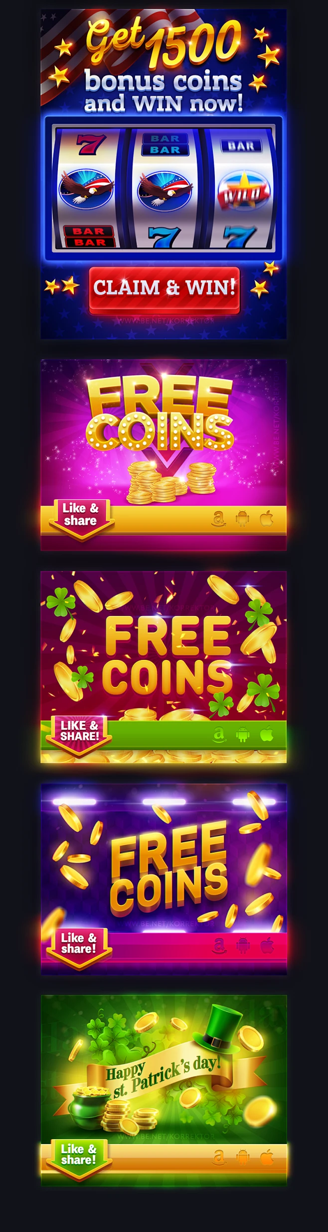 Juicy slots banners collection : Compilation of some hand-picked high ...