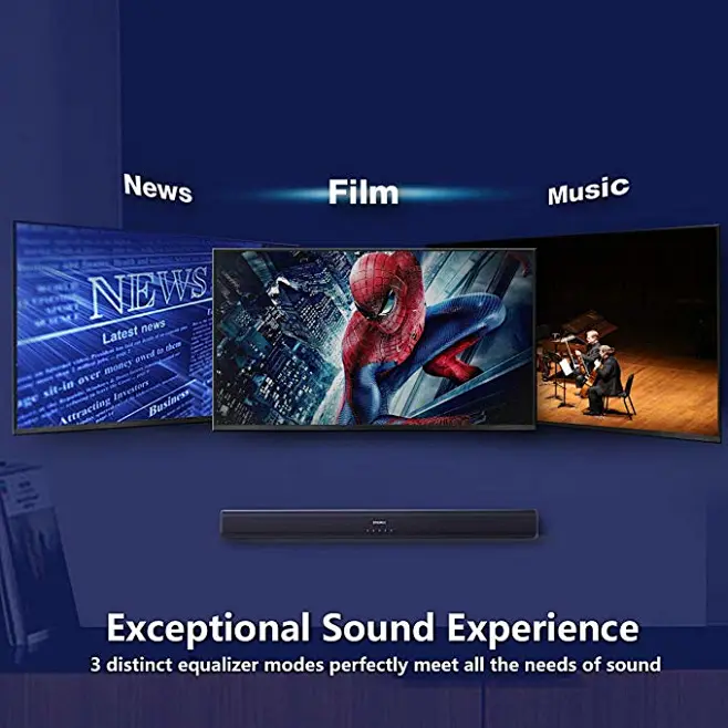 Amazon.com: Sound Bars for TV,SAKOBS TV Soundbar Speaker with Wired ...