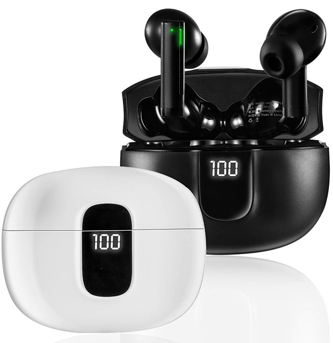 Amazon.com: Wireless Earbuds, 2pack 50Hrs Playtime Bluetooth Earbuds ...