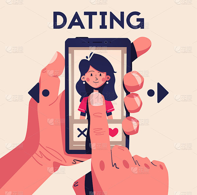 Dating application concept. Choose your soulmate.