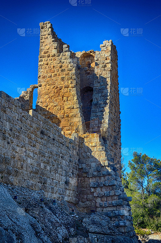 约旦ajlon城堡及周边地区